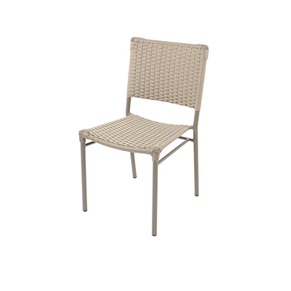 Cadeira Indiana Alumínio Cor Fendi e Corda Náutica Cor Areia – Toth Móveis
