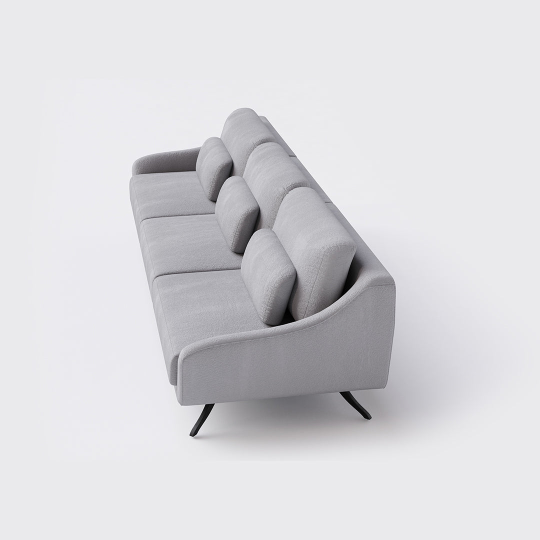 Sofá Estofado Scott Linho Diamond P320 - 3 Módulos – Toth Móveis