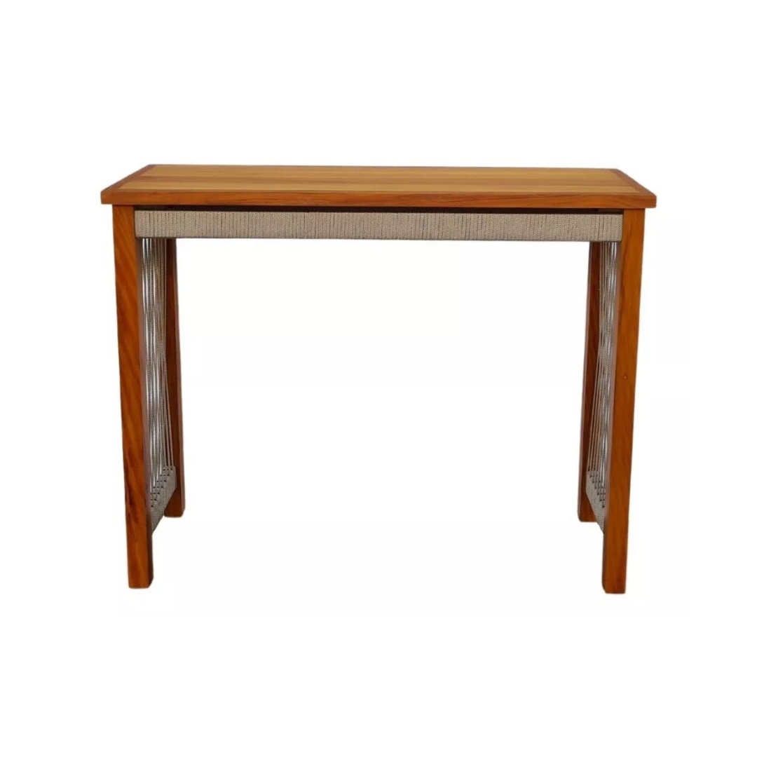 Aparador Lux 120x50cm Madeira Maciça e Corda Náutica cor Rami – Toth Móveis